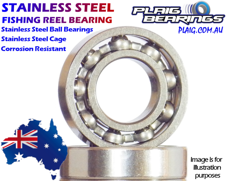 Daiwa 10E385 Fishing Reel Bearing – Stainless Steel - Plaig Bearings